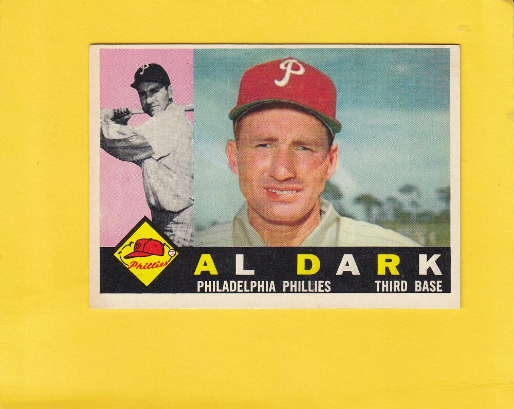 1960 Topps #472 Alvin Dark Philadelphia Phillies EX+ Excellent+ #17379 ...