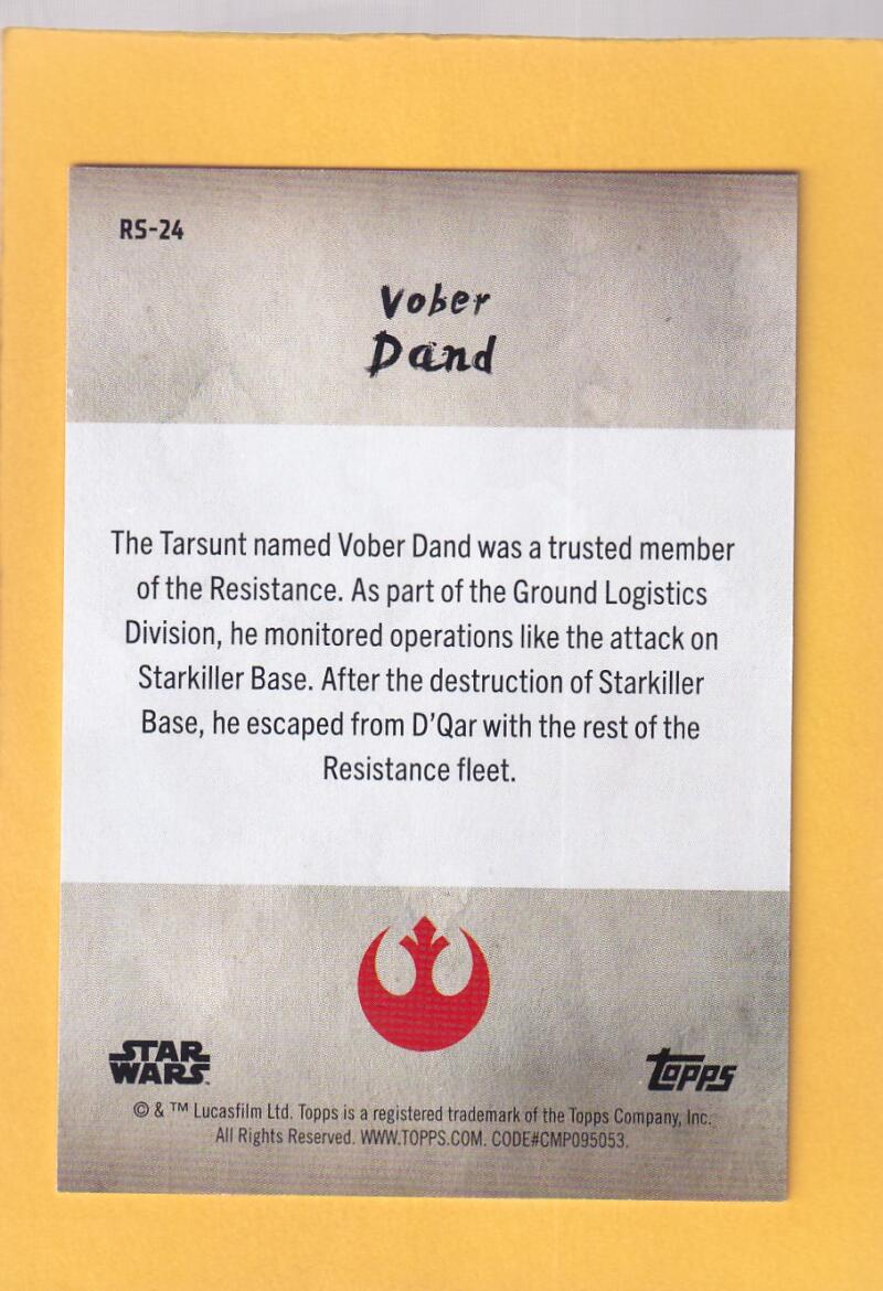 2025 Topps Star Wars Meiyo Purple Foil #RS-24 Vober Dand NM-MT+ 30/99 ...