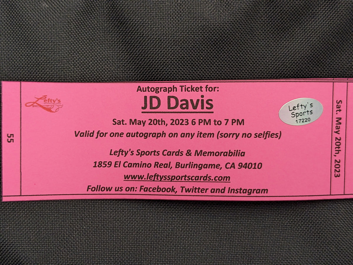 JD Davis San Francisco Giants Autographed Baseball – Lefty's Sports