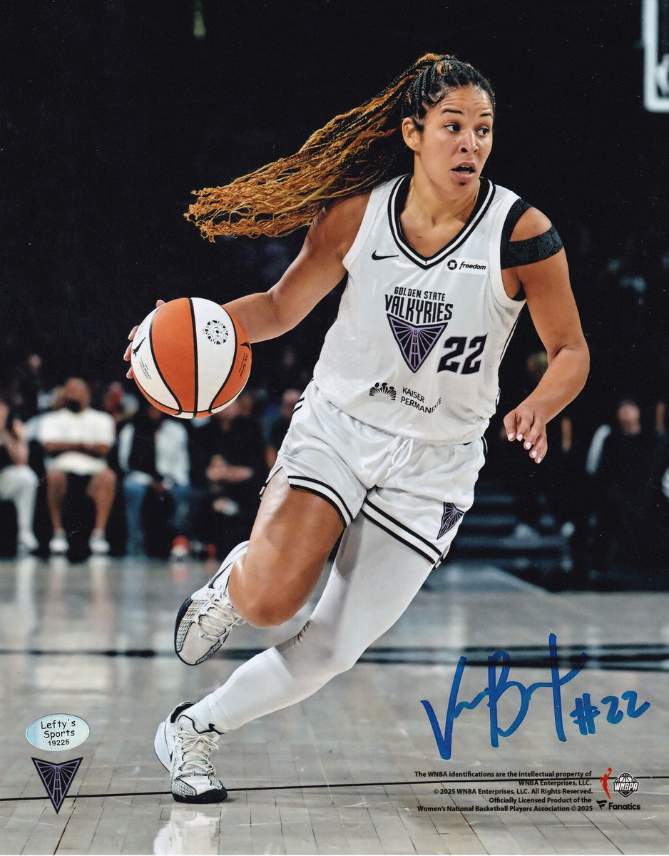 Veronica Burton Golden State Valkyries Autographed 8x10 Photos – Lefty ...