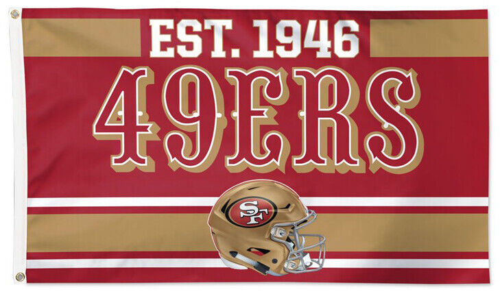 San Francisco 49ers Deluxe Flag Est. 1946 – Lefty's Sports