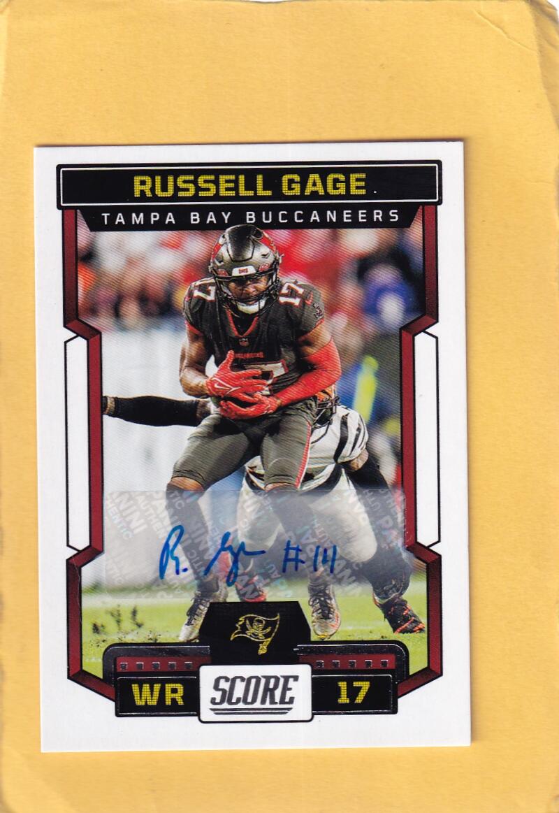 2023 Score Signatures #67 Russell Gage NM-MT+ Auto Tampa Bay Buccaneer ...