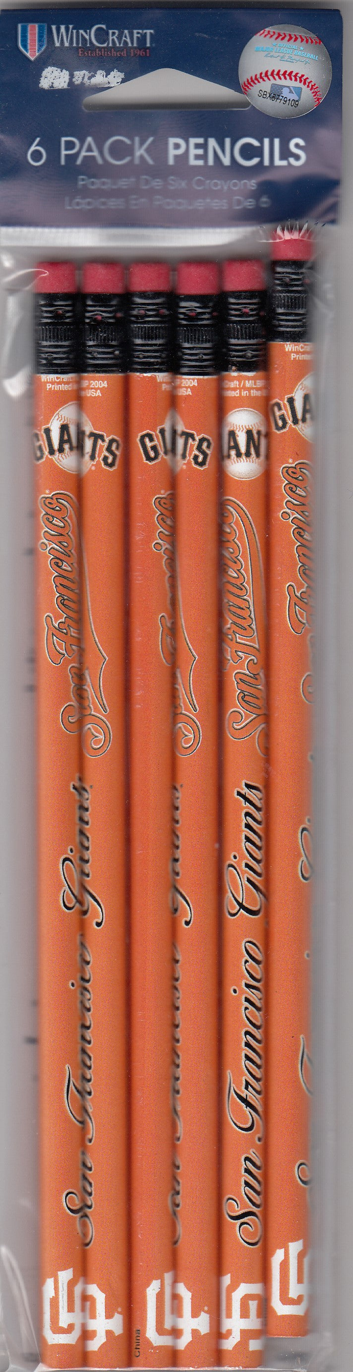 San Francisco Giants 6-Pack Pencils – Lefty's Sports