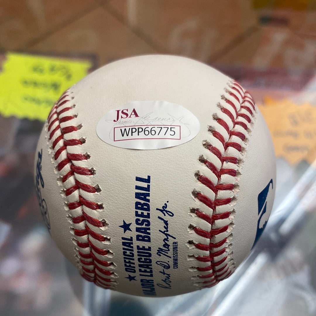 Matt Olson Oakland Athletics Autographed Baseball – Lefty's Sports