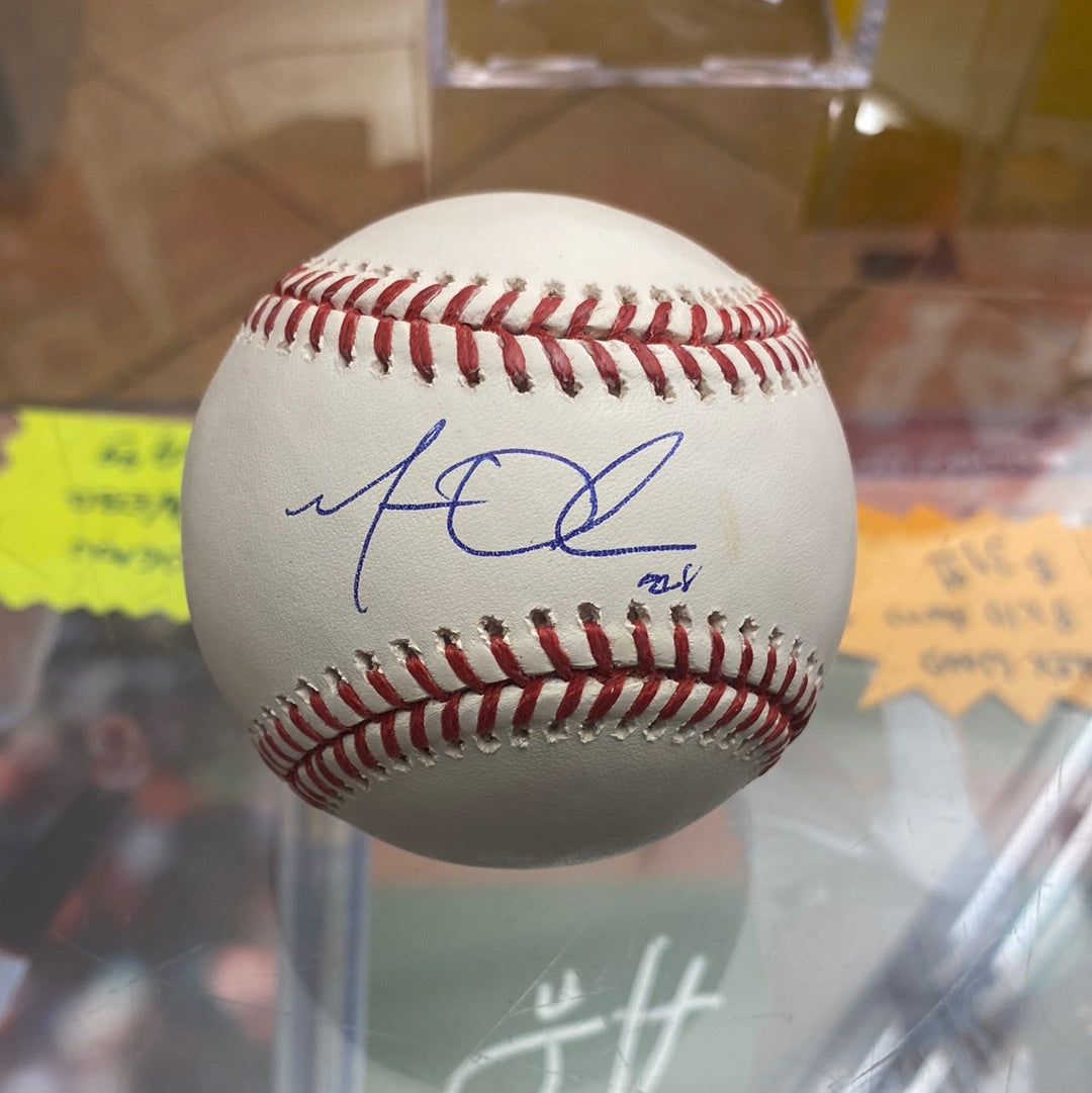 Matt Olson Oakland Athletics Autographed Baseball – Lefty's Sports